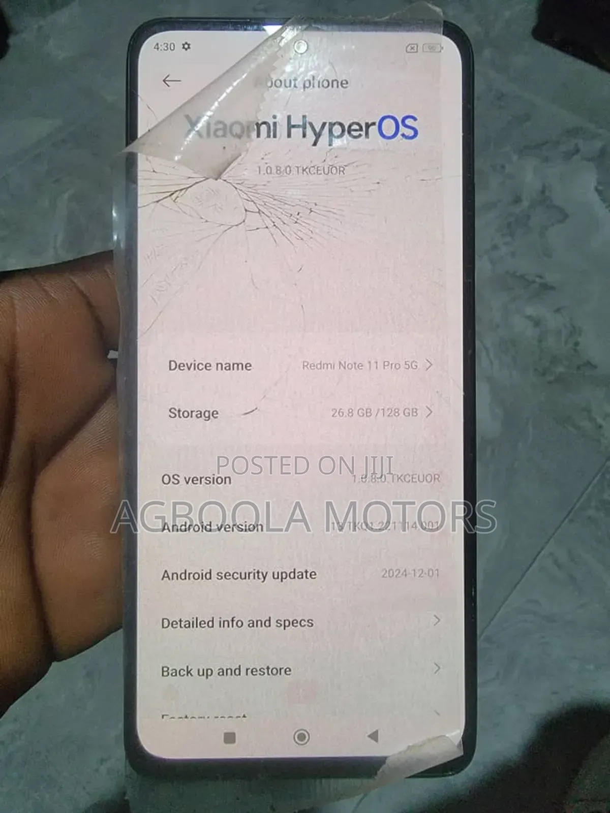 Xiaomi Redmi Note 11 Pro 5G 128 GB Red in Apapa - Mobile Phones, Agboola Motors | Jiji.ng