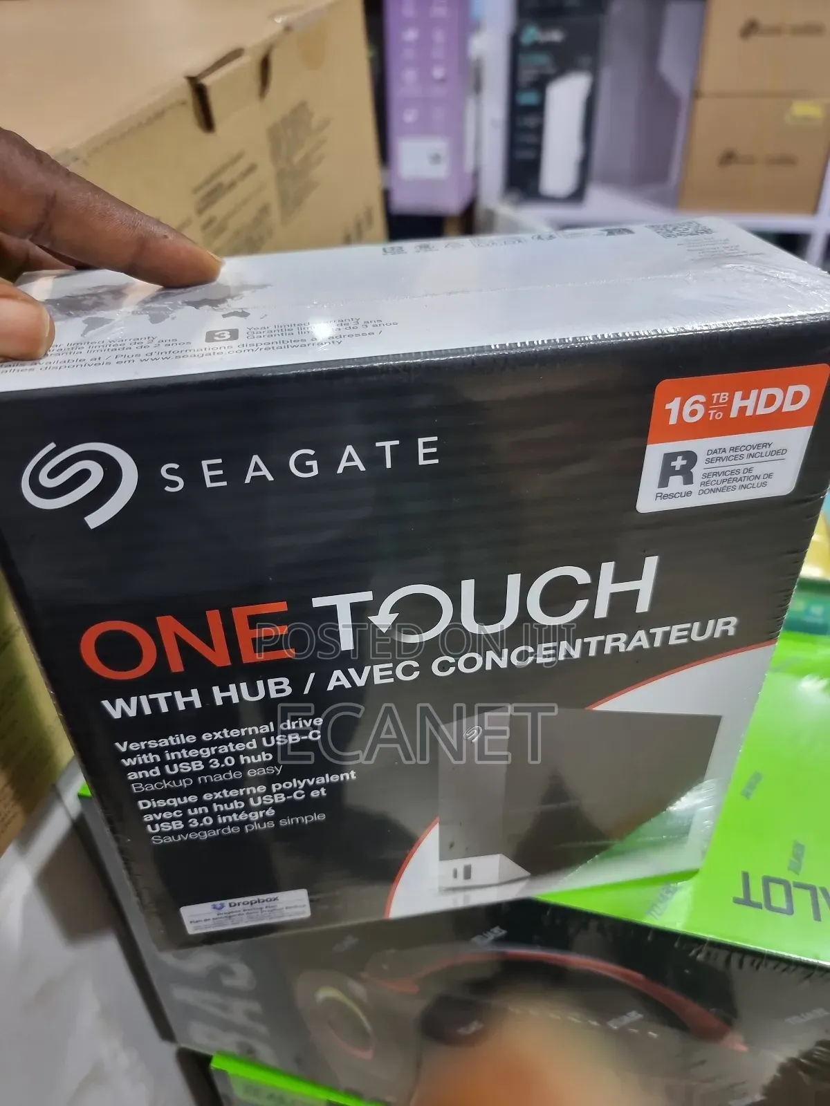 Seagate One Touch Hub 16tb, External Desktop Hdd, Usb-C Usb 3.0 Port in ...