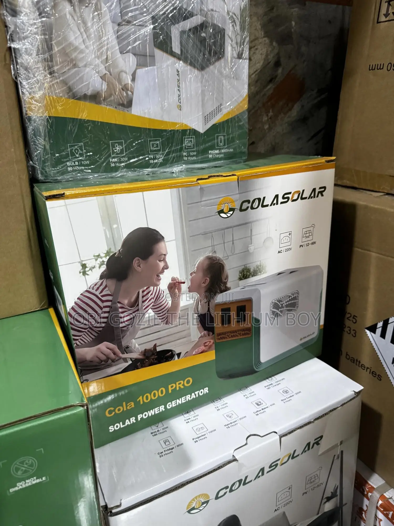 Cola 1000 Pro + Lithium Battery Solar Power Station Built With 1000kwh ...