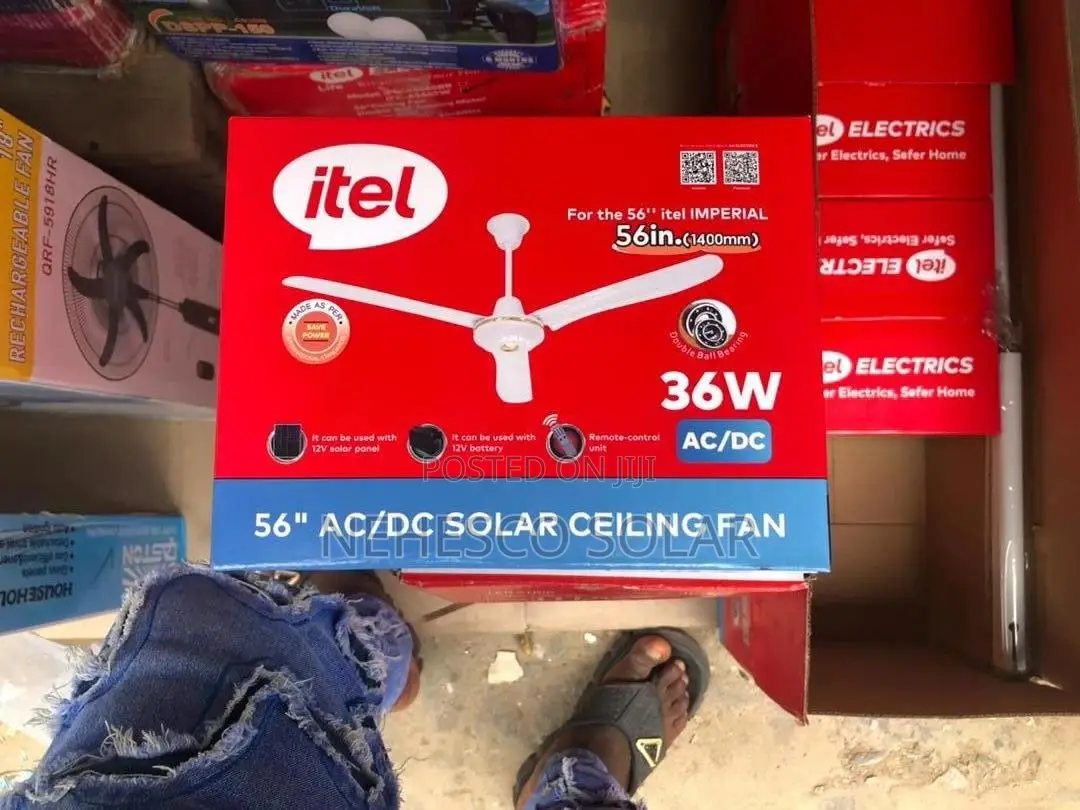 Itel 56" Ac/Dc Solar Ceiling Fan in Ojo - Home Appliances, Nehesco ...