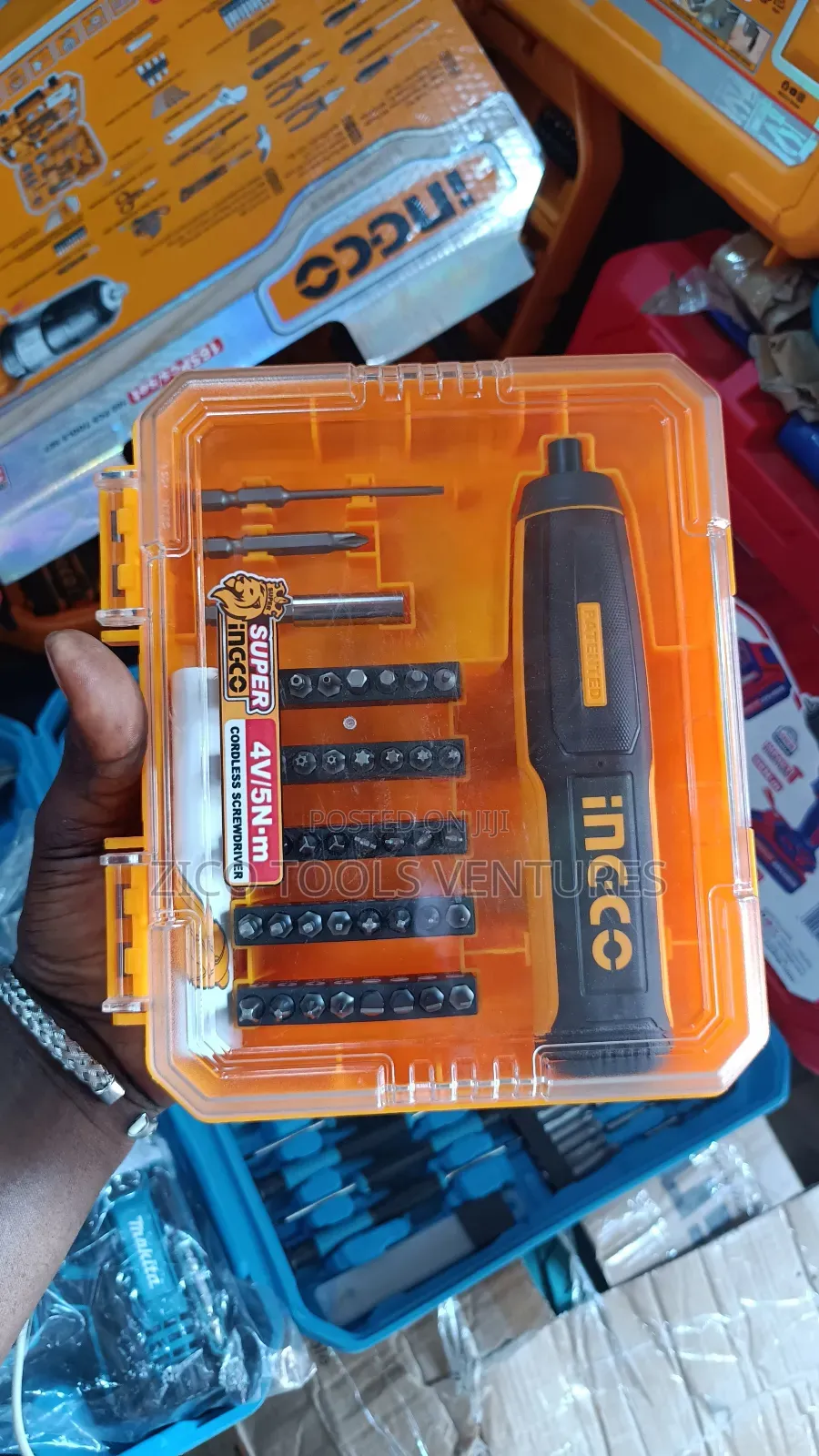 Ingco 4v Compact Cordless Electric Rechargeable Screwdriver Set. in Ojo ...