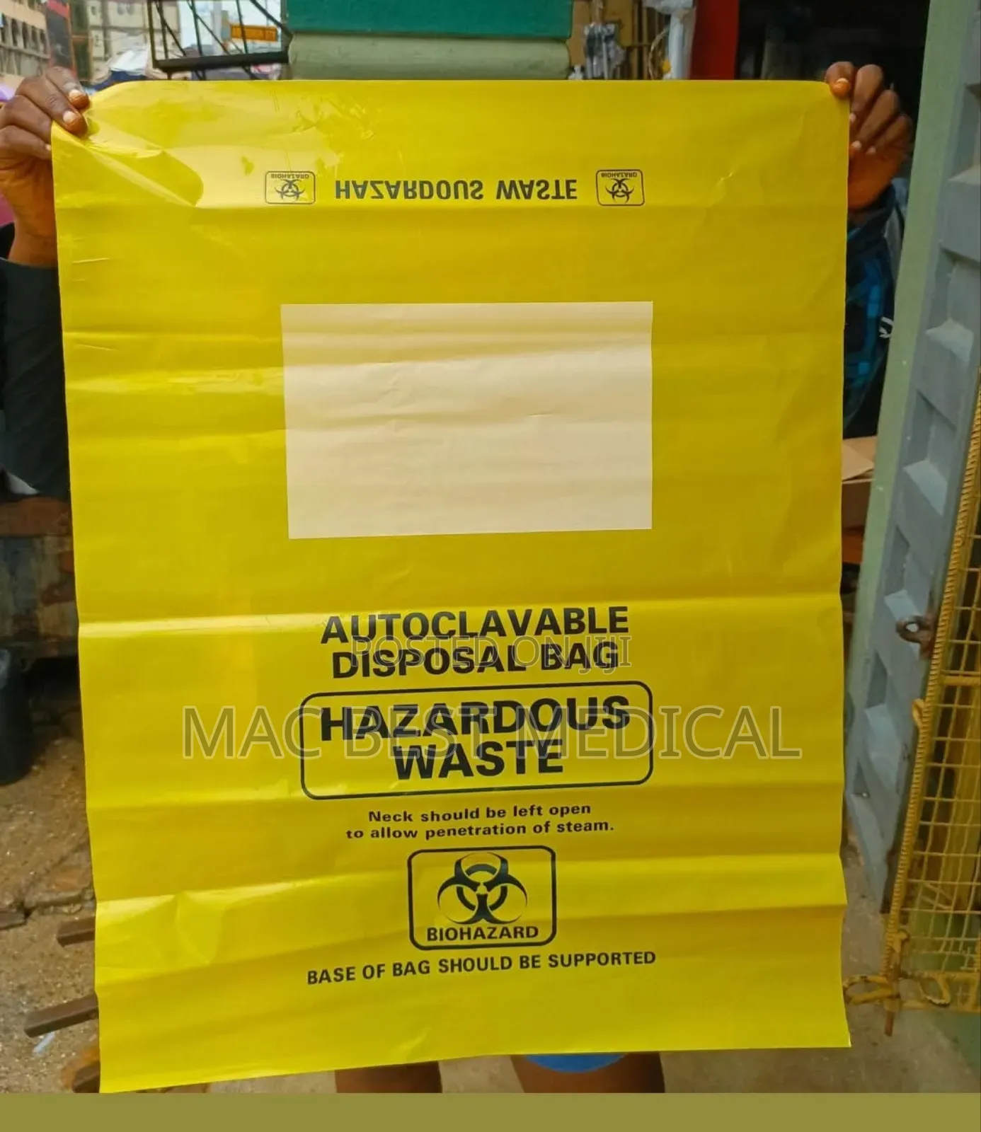 Yellow Bio Hardzard Bag in Lagos Island (Eko) - Medical Equipment ...