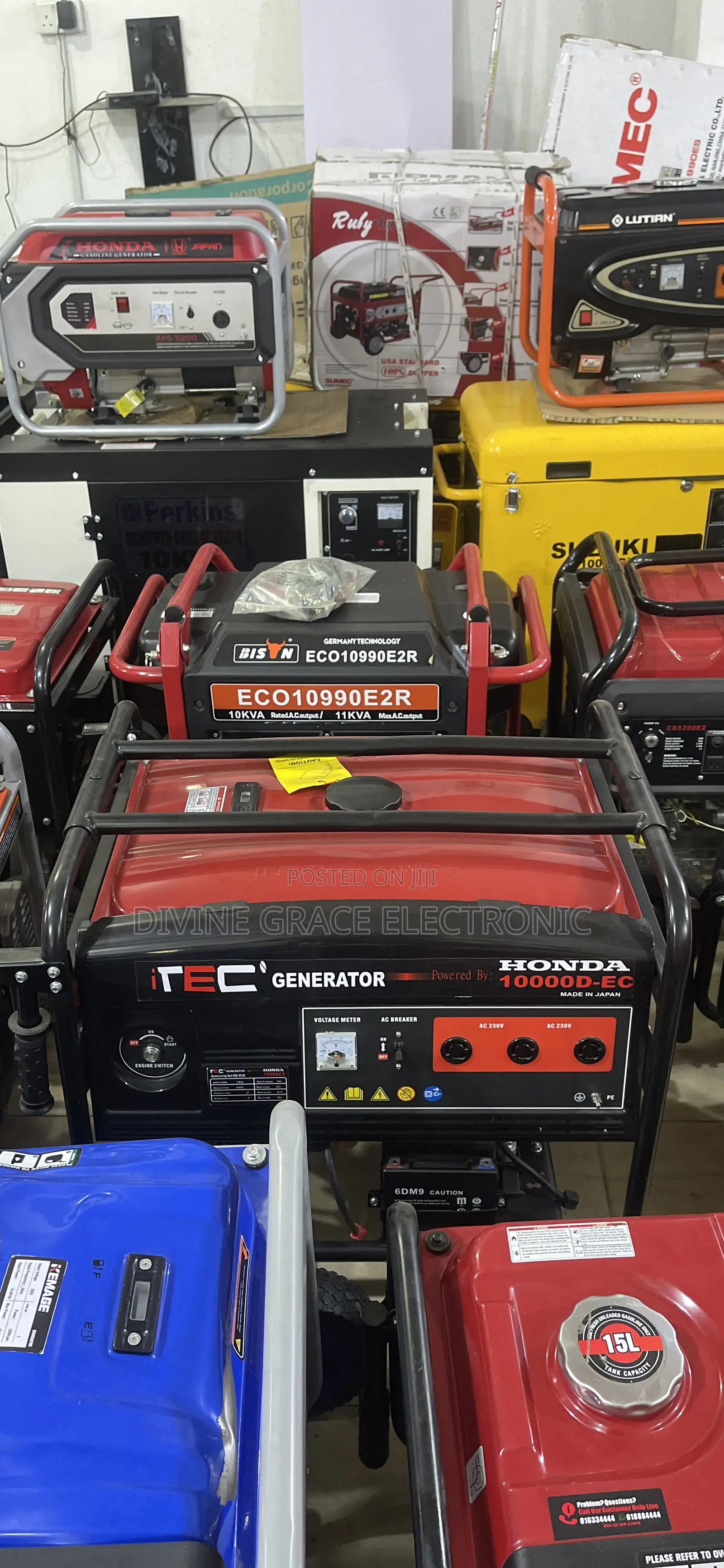 9.5kva Itec Honda Petrol Copper Coil Generatorrrrr Gen in Wuse 2 ...