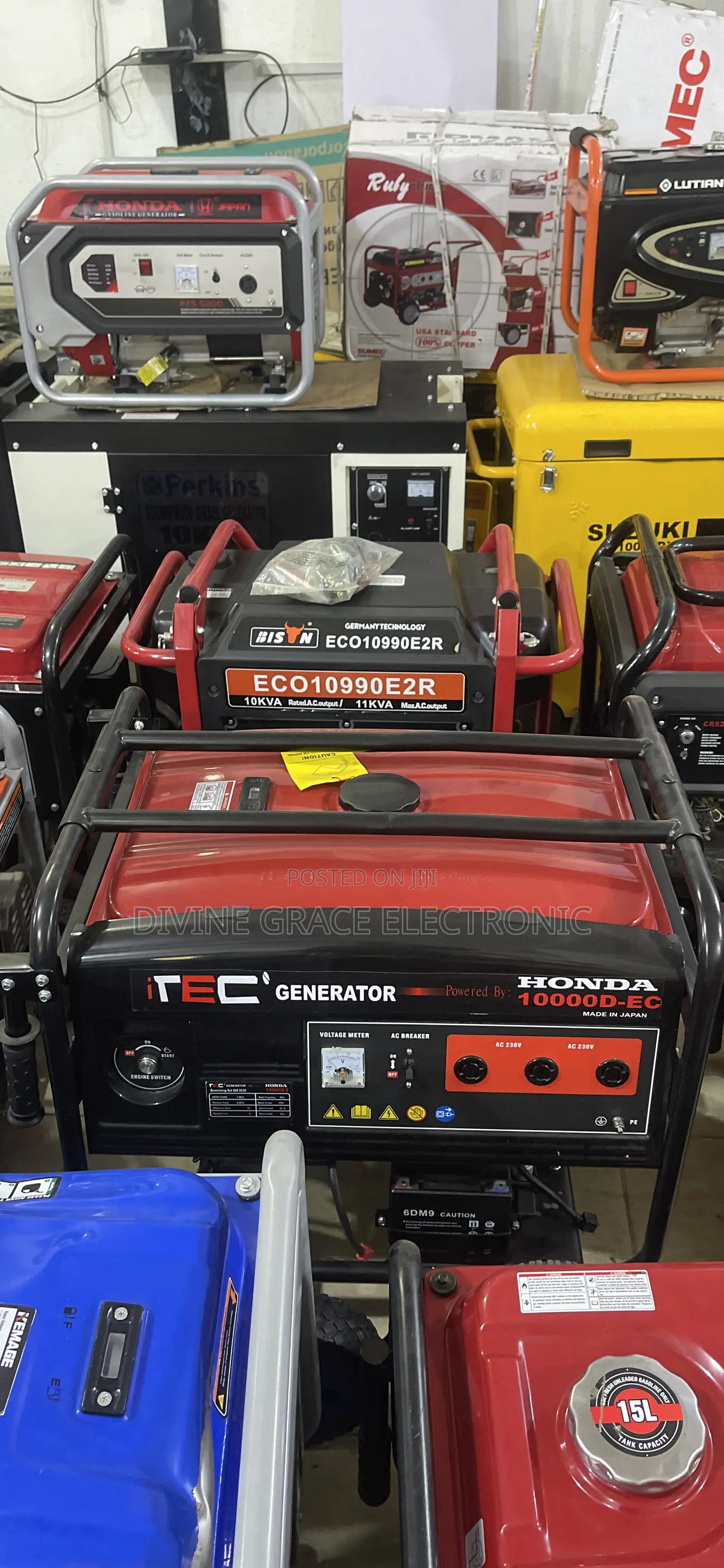 9.5kva Itec Honda Petrol Copper Coil Generatorrrrr Gen in Wuse 2 ...