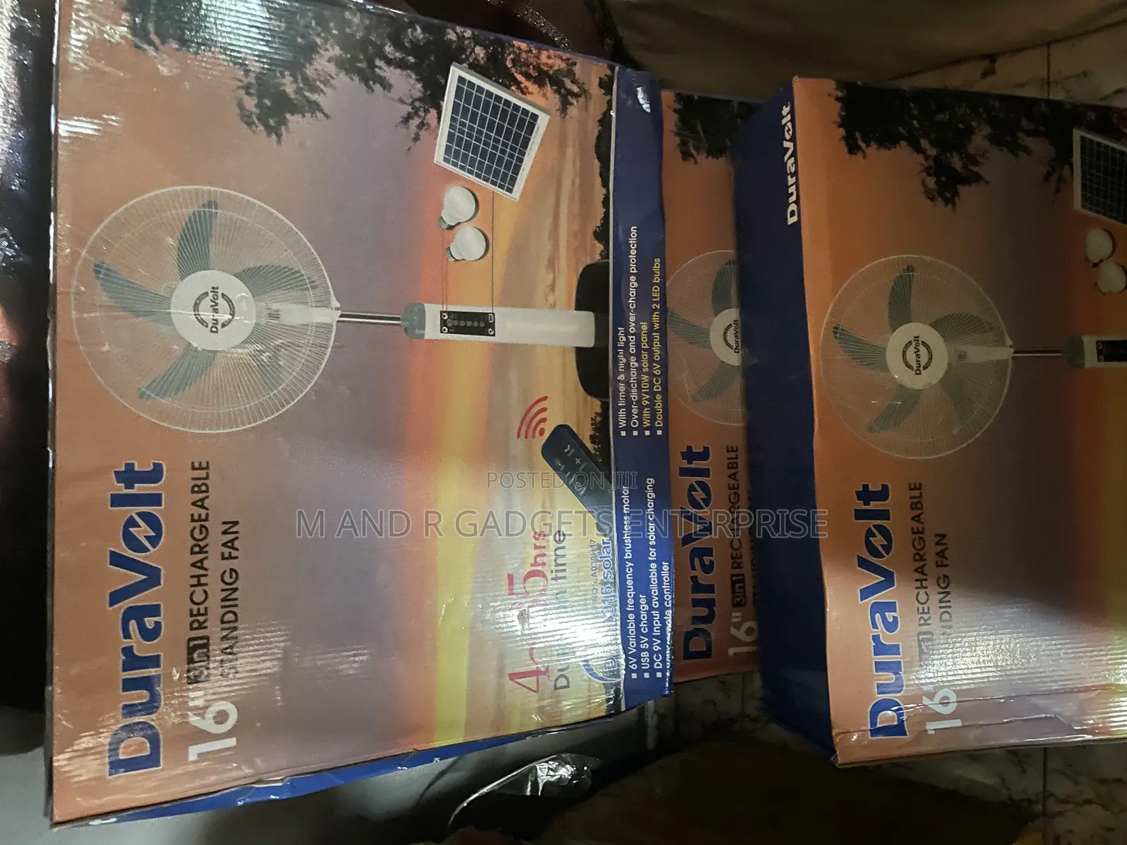 Rechargeable Solar Fan in Kogi State - Home Appliances, M And R Gadgets ...