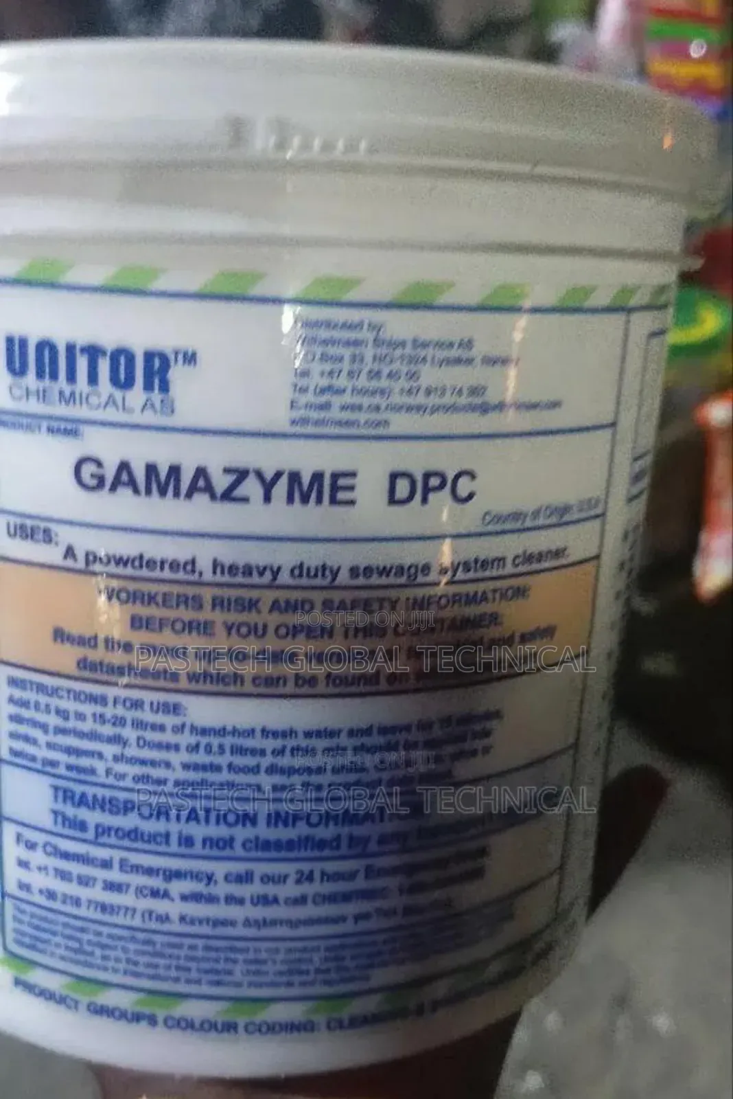 //Gamazyme DPC Sewage System Cleaner// 12kg for sale - PASTECH GLOBAL ...