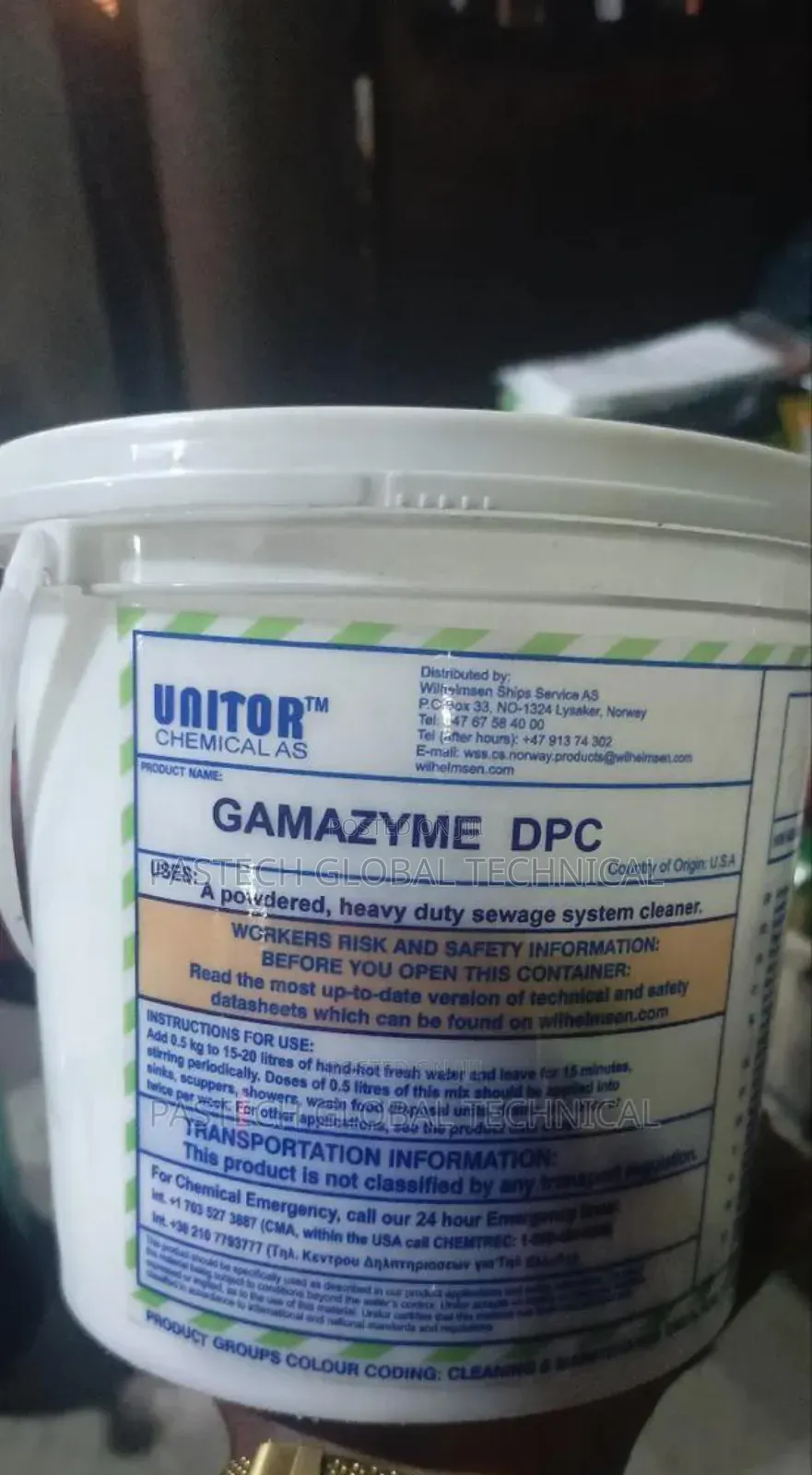 //Gamazyme DPC Sewage System Cleaner// 12kg for sale - PASTECH GLOBAL ...