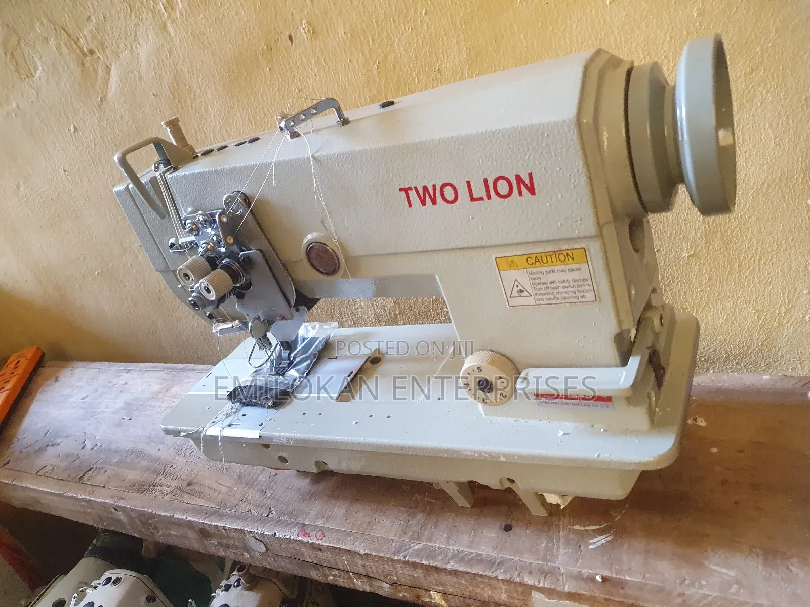 Industrial Two Lion Double Needle Sewing Machine Model T-845 for sale ...