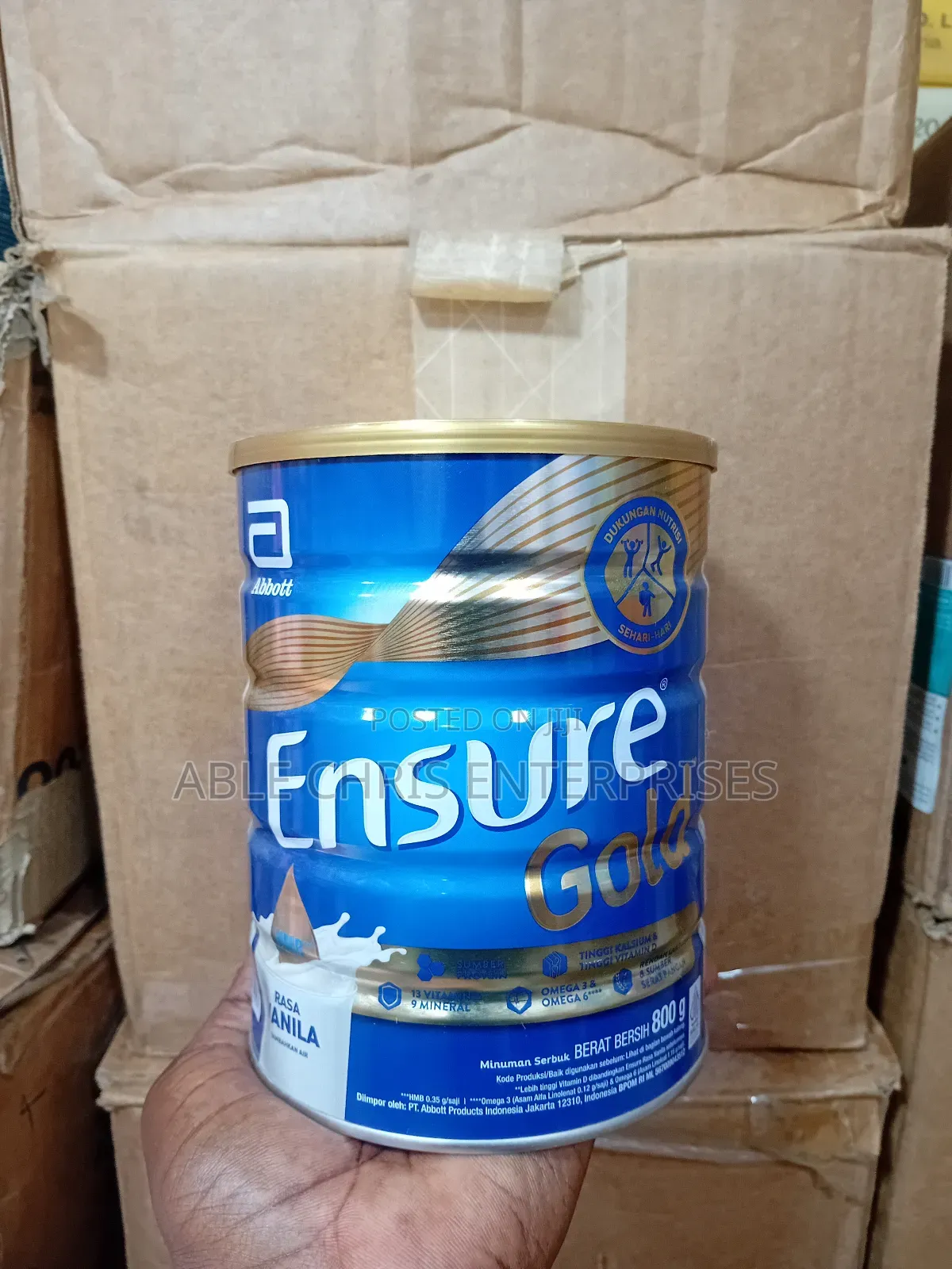 Abbott Ensure Gold Complete Nutrition Milk Powder in Vanilla Flavor. in ...