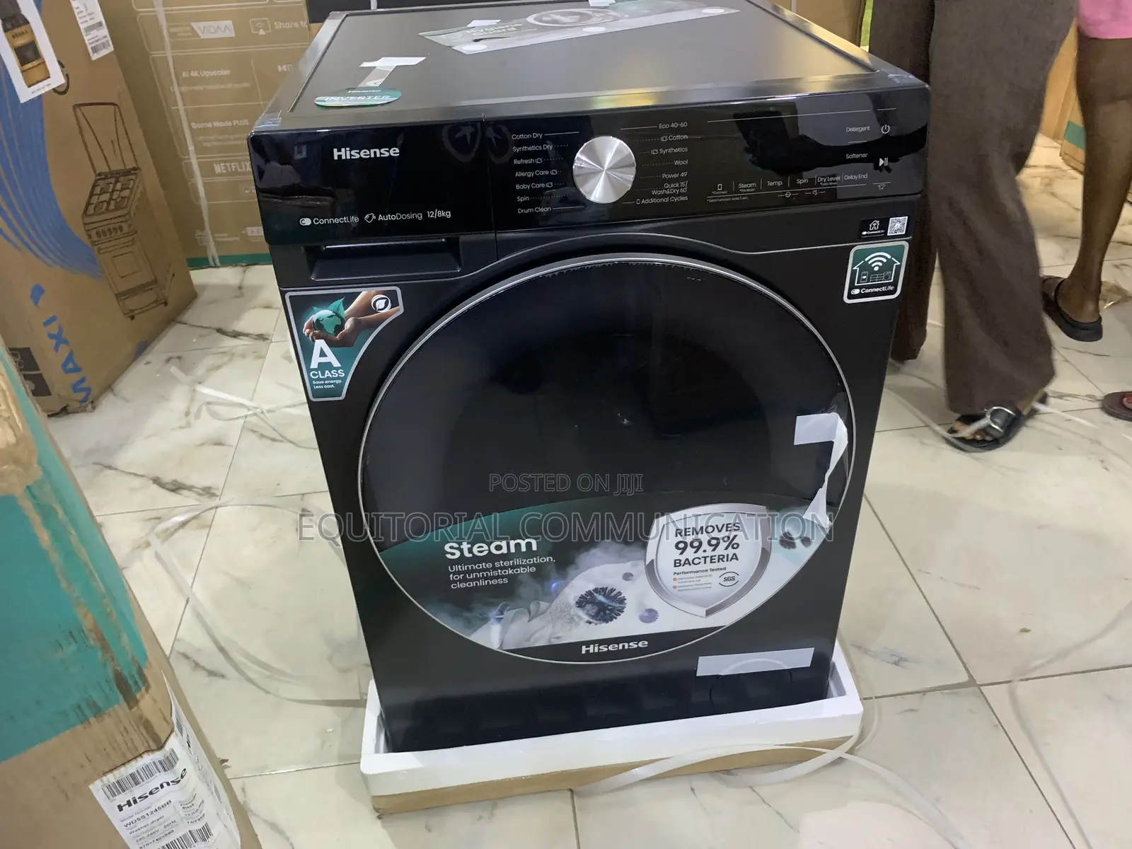Hisense 12kg Front Load Wash/Dry – Smart Wifi Model Wd5s1245bb in Ikeja ...