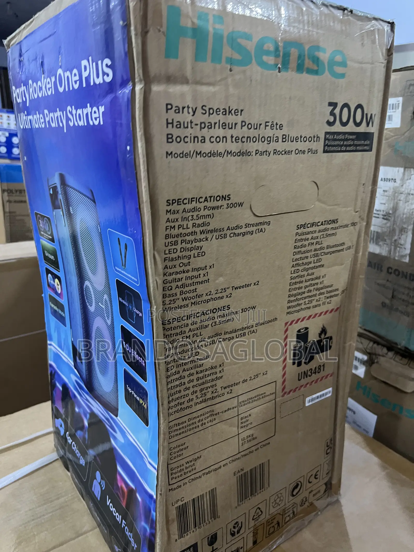 Hisense 2.0 Aud110hp Party Speaker With Mic Dual Channel Output in ...