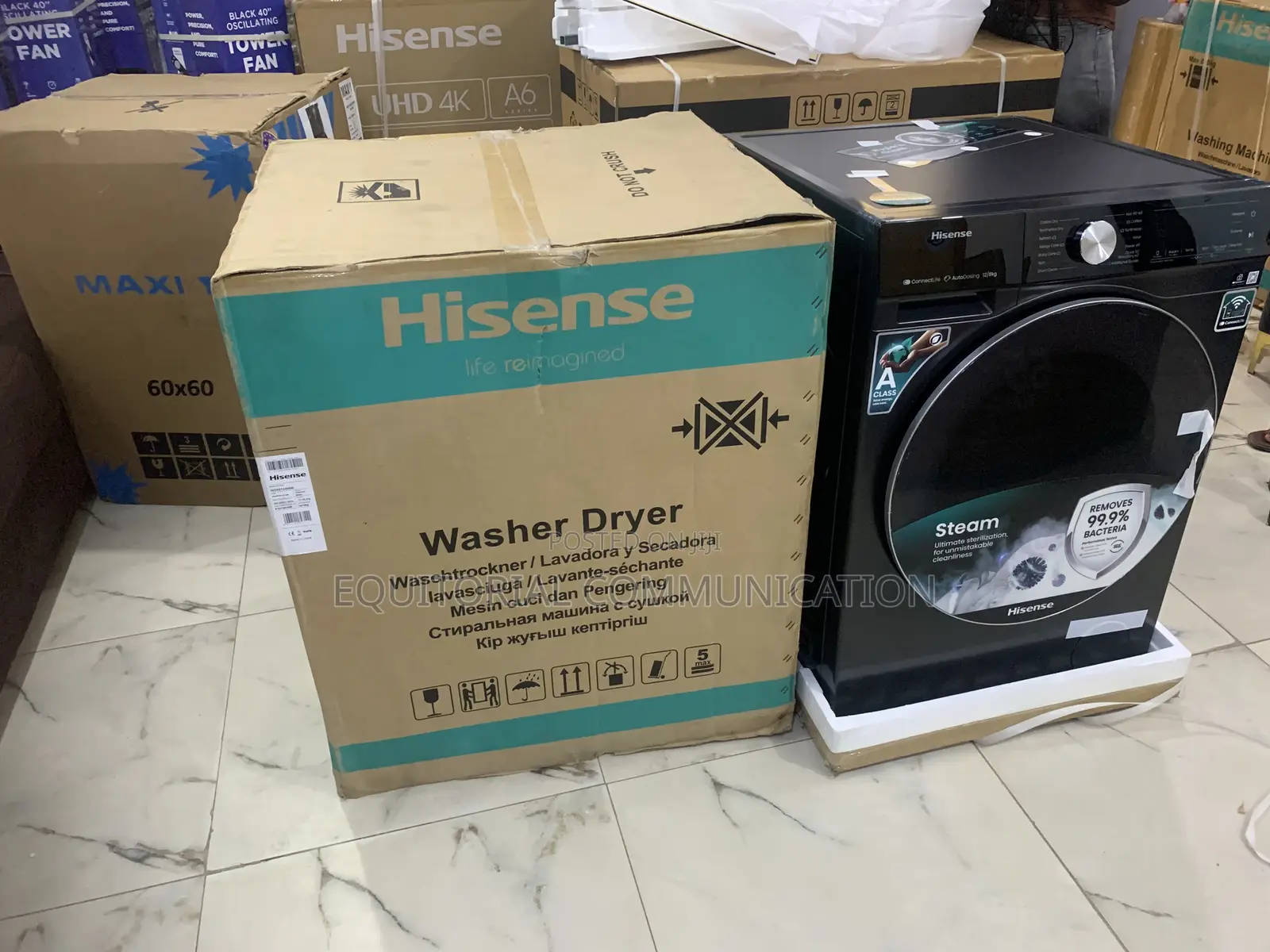 Hisense 12kg Washer Dryer Combo – Premium Wd5s124sbb Model in Eko ...