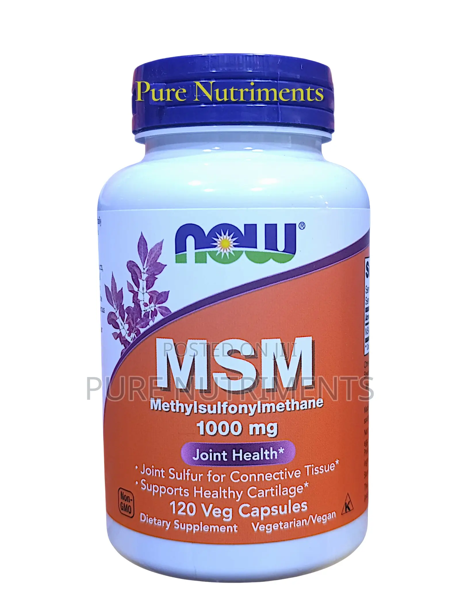Now MSM 1000mg–Joint Health,Cartilage Connective Tissue Support 120cap ...