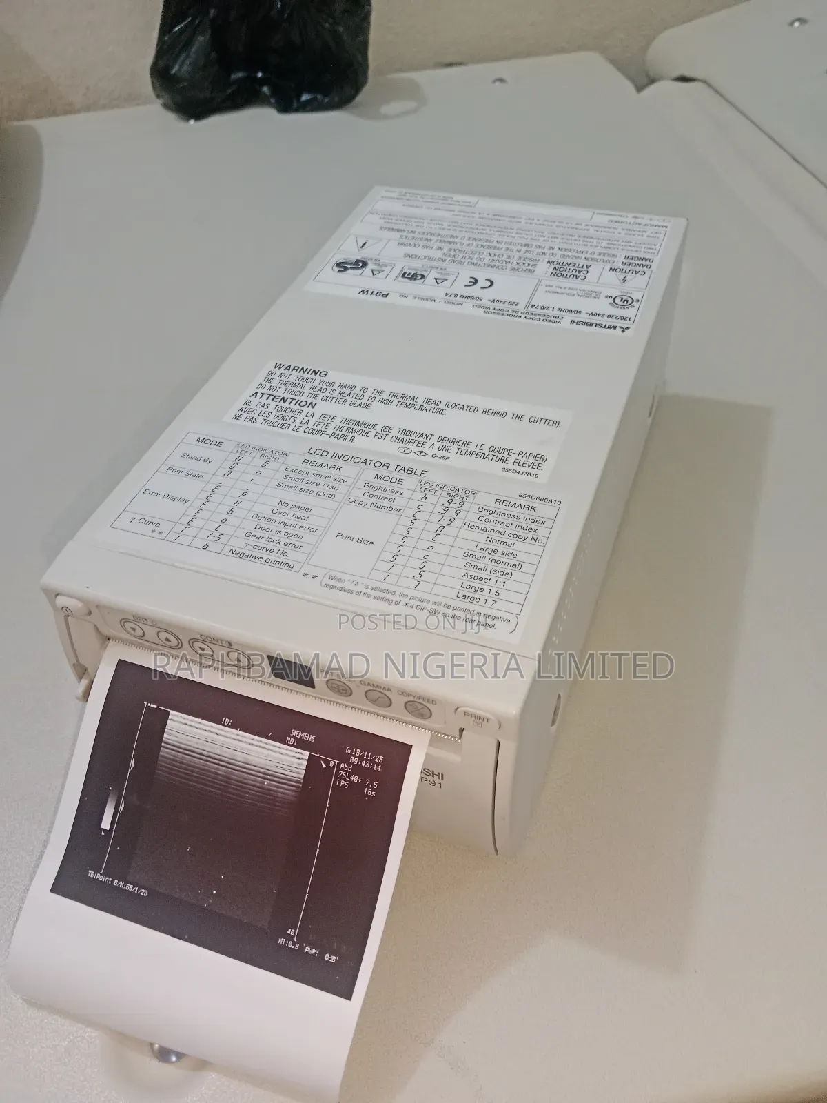 Thermal Printer for Ultrasound Scanning Machine for sale - Raphbamad ...
