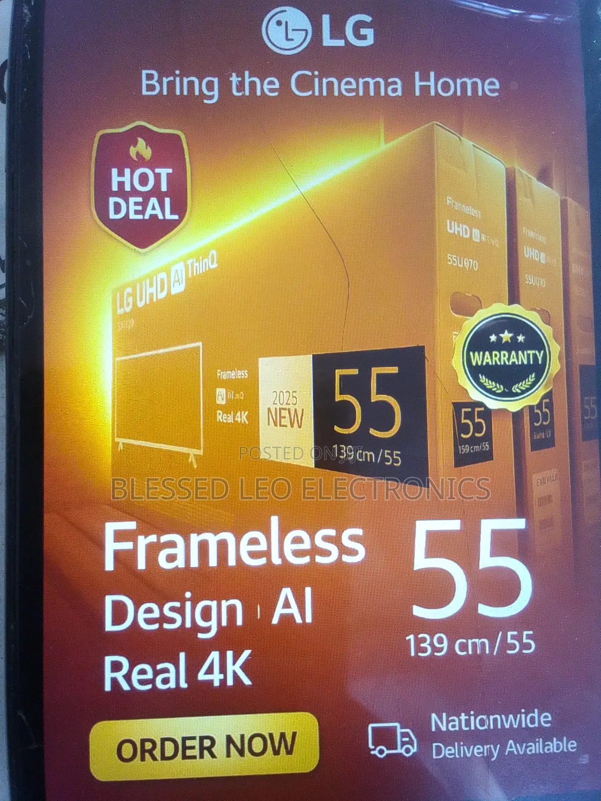 55 Inches Lg With Real Ai Processor Thinq 2025 Model in Maiduguri - TV ...