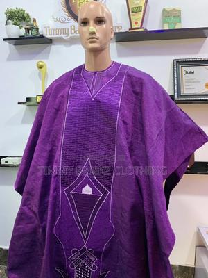 Purple Embroidered 3 Piece Men's Agbada/Native Wear in Ikeja - Clothing ...