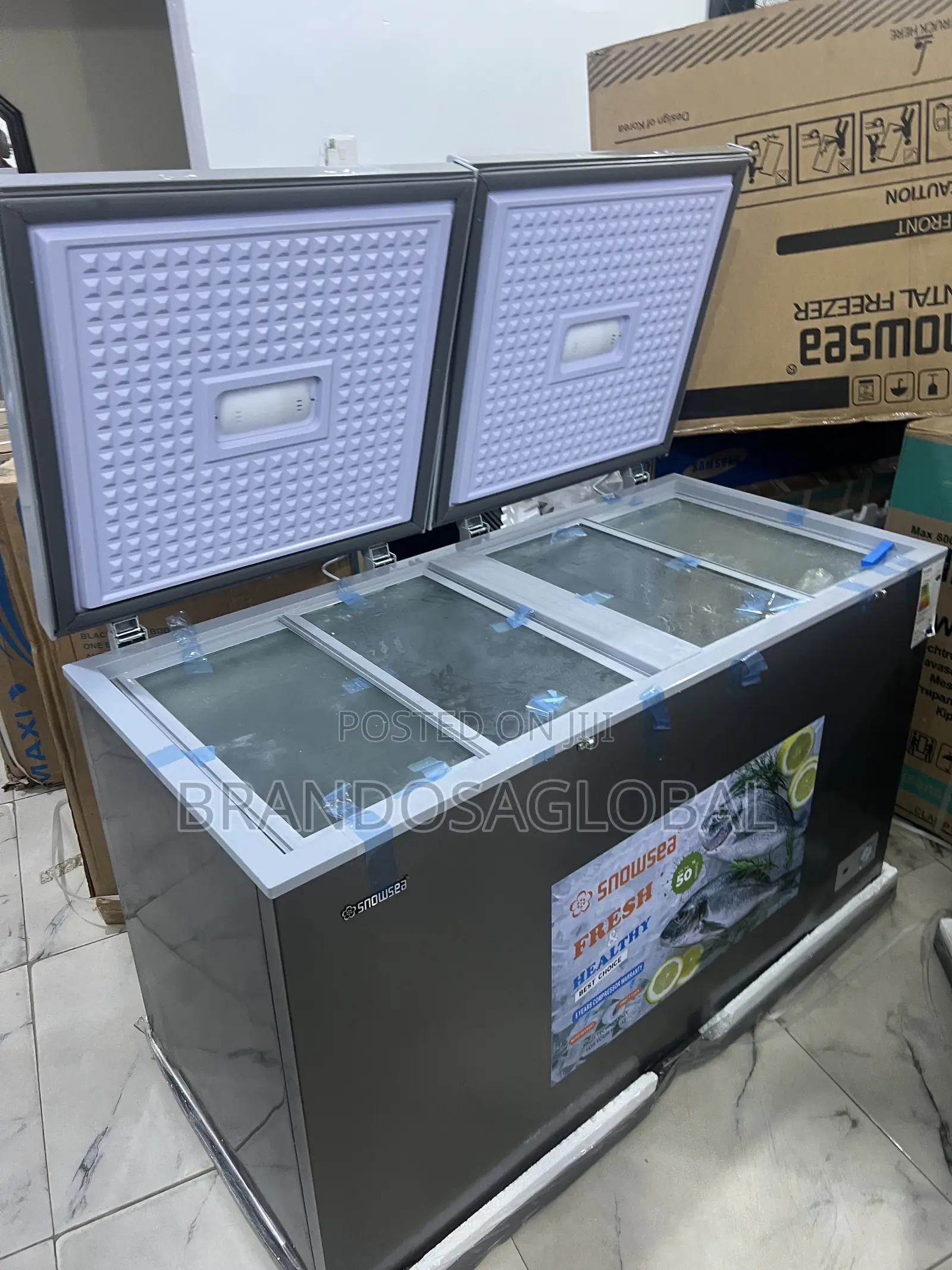 Snowsea Double Door Chest Freezer - Bd-600 - Grey in Ikeja - Kitchen ...