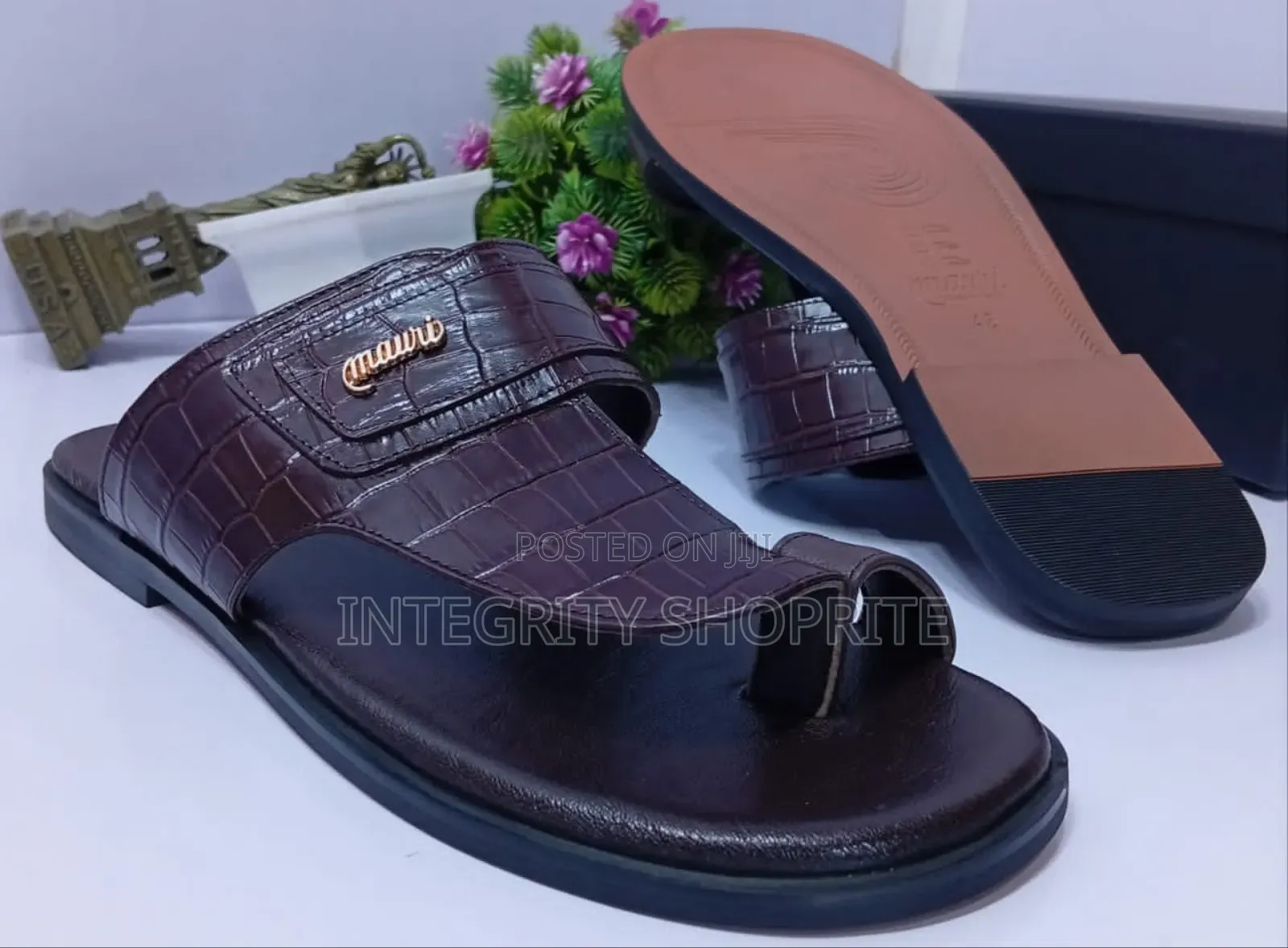 Black Mauri Italian Slippers in Lagos Island (Eko) - Shoes, Denis Anayo ...