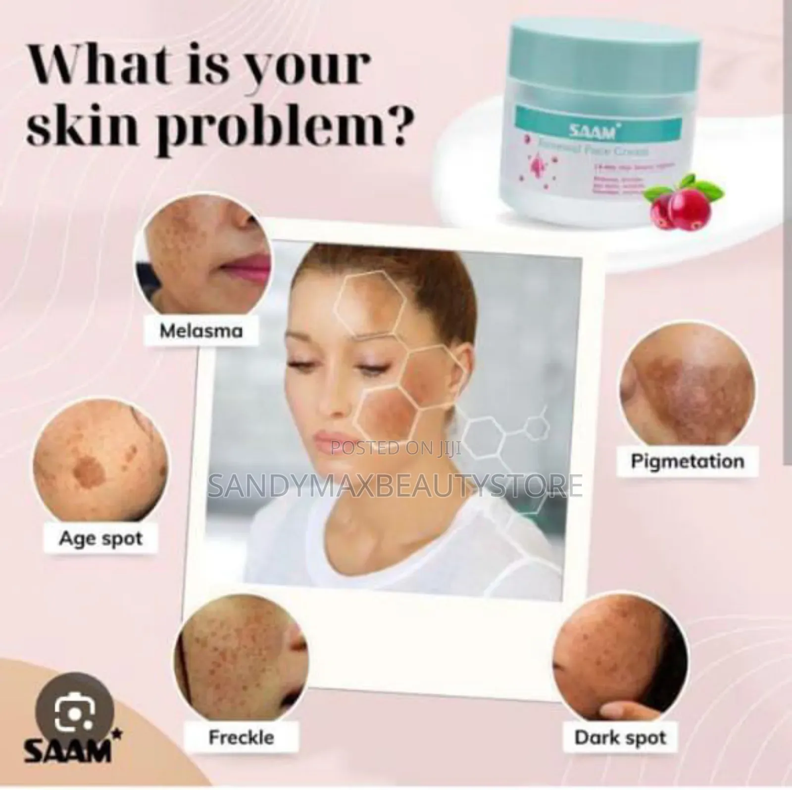 Saam Face Cream for sale - sandymaxbeautystore Price: ₦ 15,000 on Jiji ...