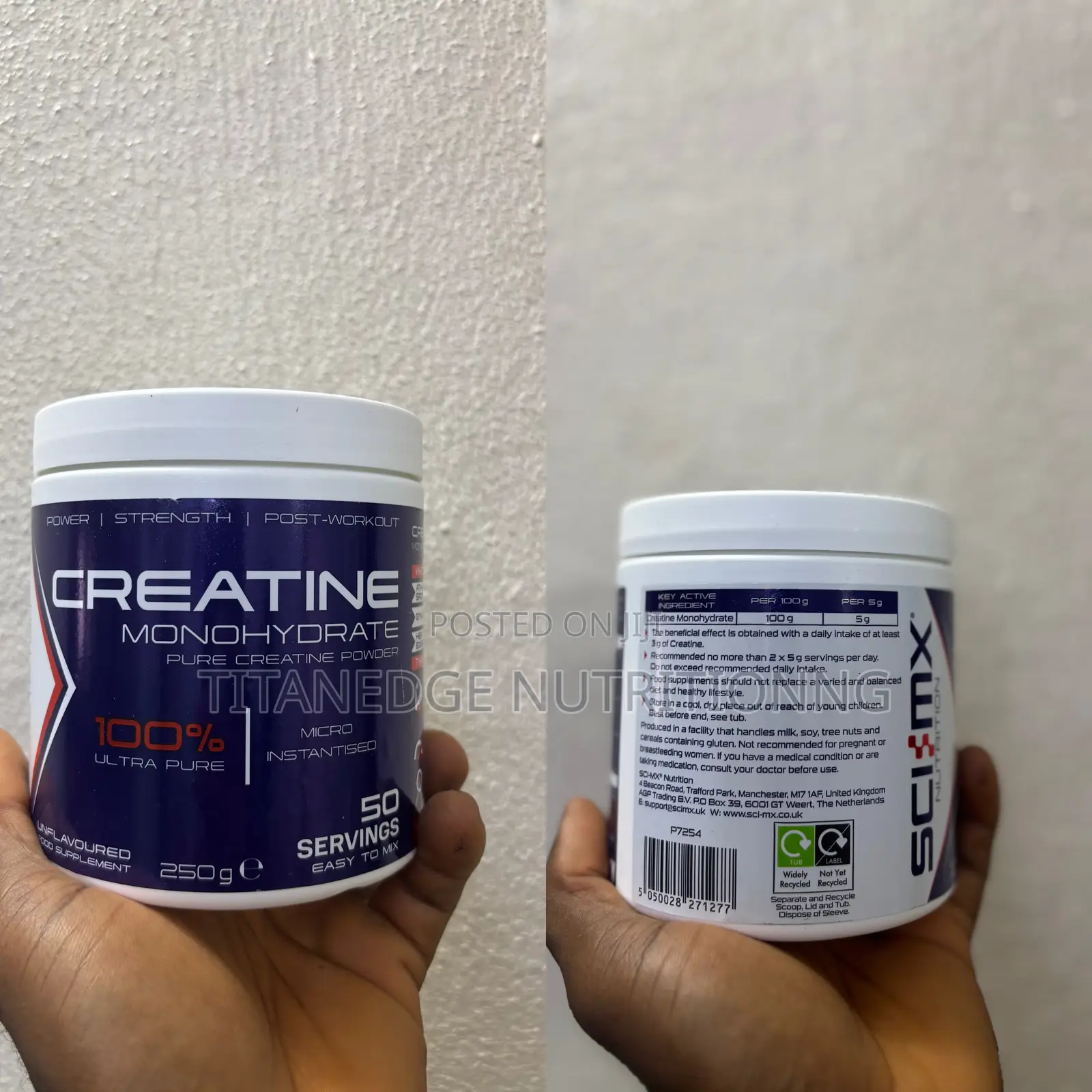 Sci-Mx Creatine Powder 250g , 100% Pure Micro-Instantised Creatine in Port-Harcourt - Vitamins ...