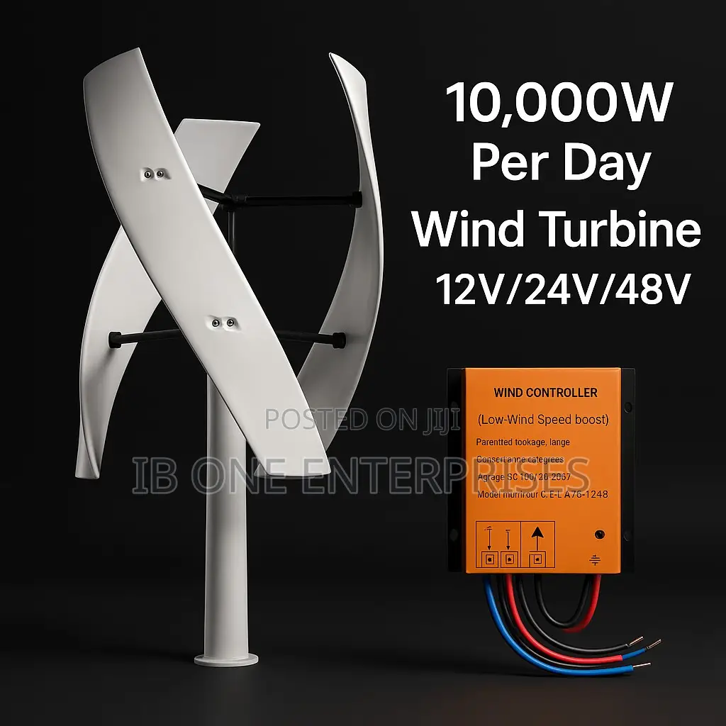 Day and Night Wind Harvesting: 10,000w Per Day Vertical Wind Turbine ...