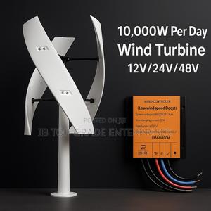 The Upgrade From Solar Alone: 10000w Per Day Vertical Wind Turbine in ...