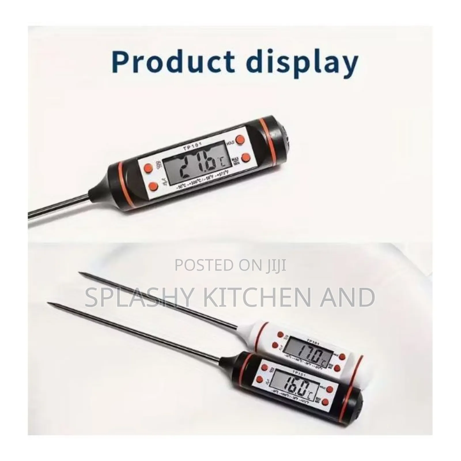 Digital Food Thermometer With Stainless Steel Probe Display in Lagos ...