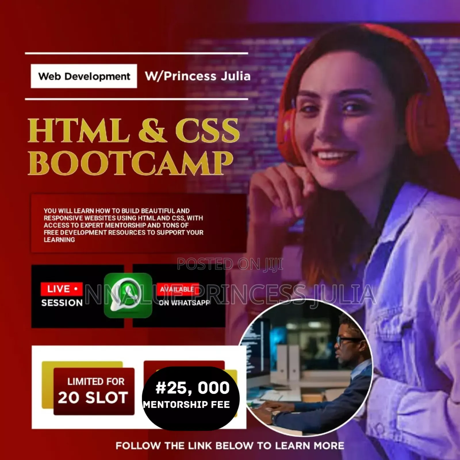 Start Coding Today HTML/CSS Class for Beginners in Alimosho - Classes & Courses, Nnalue Princess ...