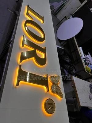 Mirror Gold 3d Signage in Alimosho - Printing Services, Gb Signs | Jiji.ng