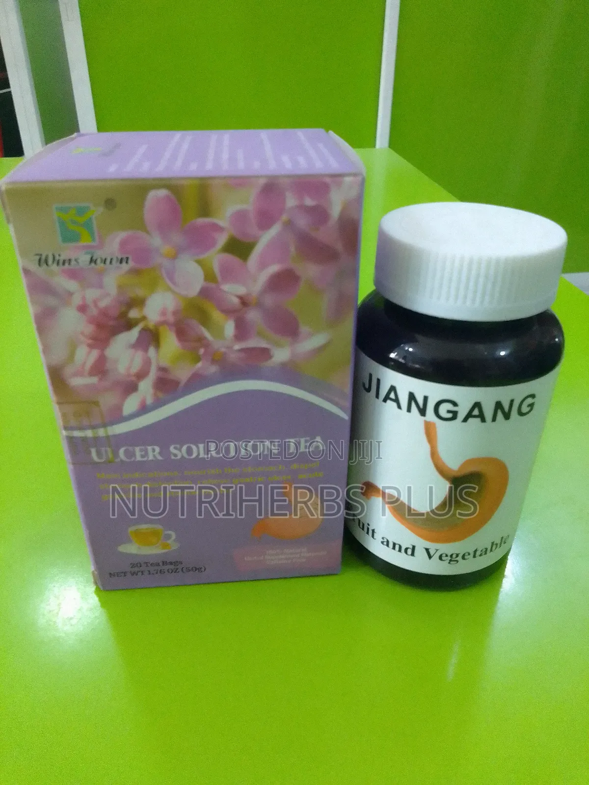 Wins Town Ulcer Solution Tea+ Jiangang Fruit and Vegetables:Ulcer Cure ...