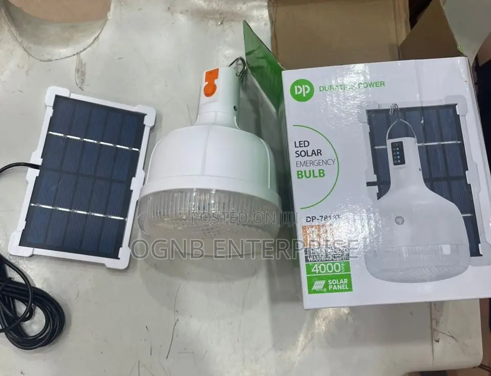 Dp Solar Emergency Bulb With Solar Panel in Ibadan - Lighting, Ognb ...