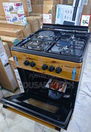 Maxi Gas Cooker 60x60 Wood-Colored 3+1 Burners in Magodo - Kitchen ...