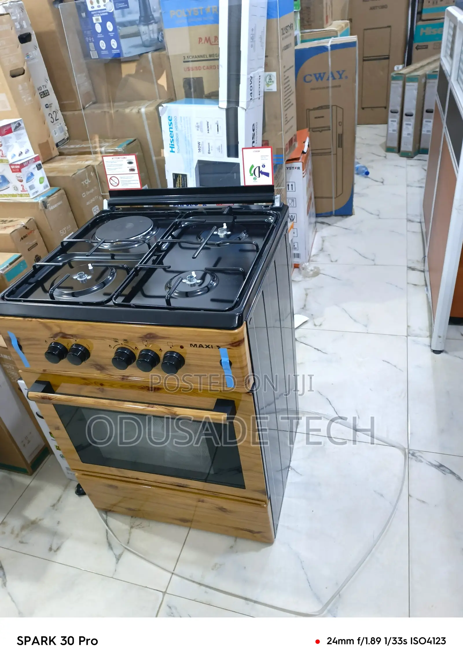 Maxi Gas Cooker Wood Tone 60x60 3+1 in Ojodu - Kitchen Appliances ...