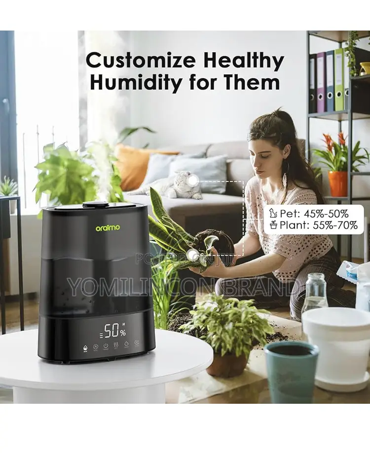 Oraimo Humidifiers for Bedroom Large Room, 6l Top Fill Cool and Warm in ...