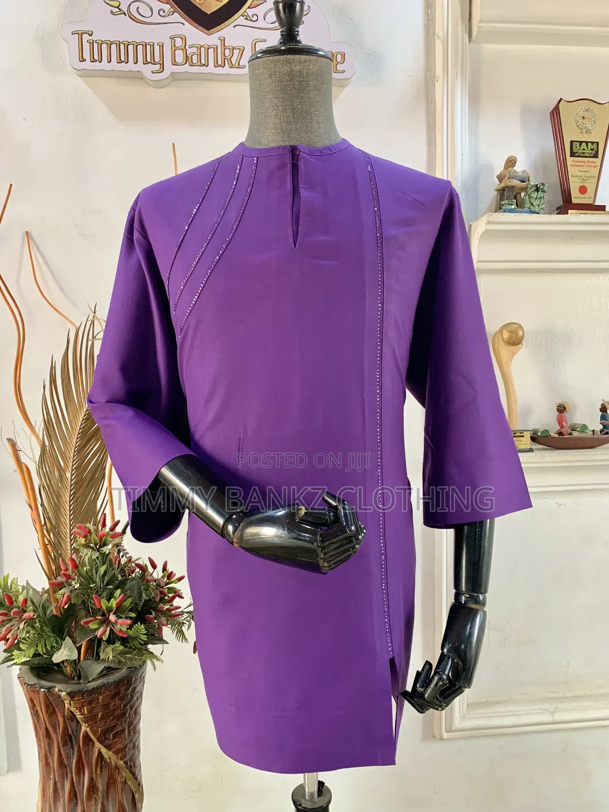 Men's Stoned Purple Kaftan/Senatorial Wear in Ikeja - Clothing, Bankole ...