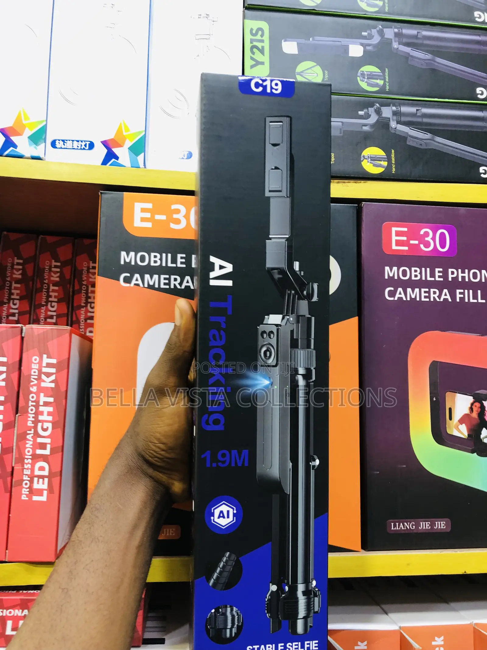 C19 1.9m Ai Face Tracking Selfie Stick Tripod Stand in Ojo - Accessories & Supplies for ...