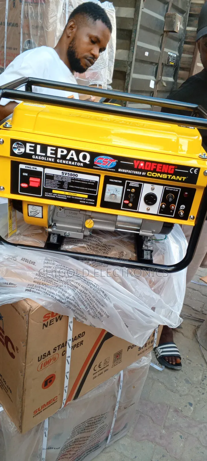 Original Elepaq Constant Generator 4.5 Kva 1kv% Copper Coin for sale ...
