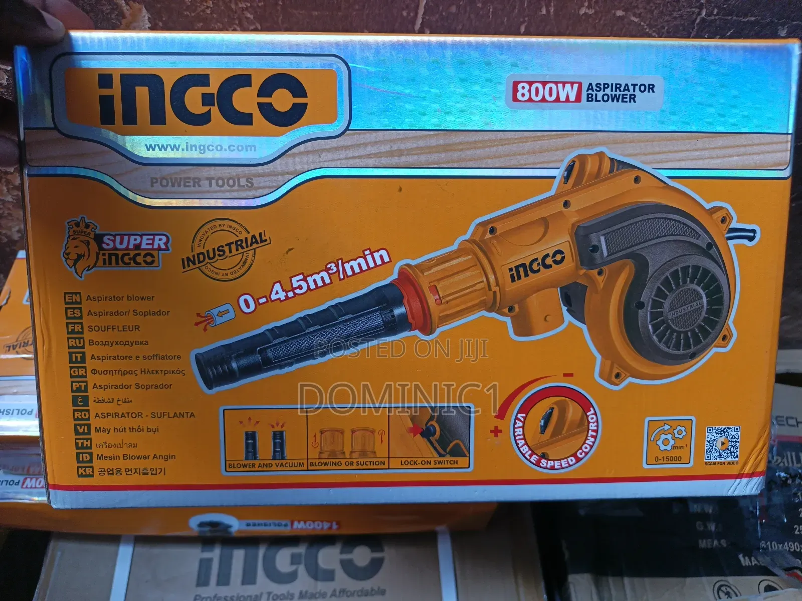 Ingco 800w Aspirator Blower ( in Lagos Island (Eko) - Electrical Hand ...