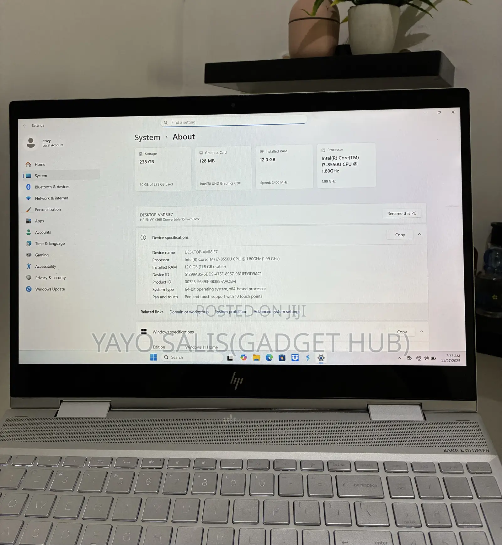 Laptop HP Envy 15 12GB Intel Core i7 SSD 256GB in Wuse 2 - Laptops ...