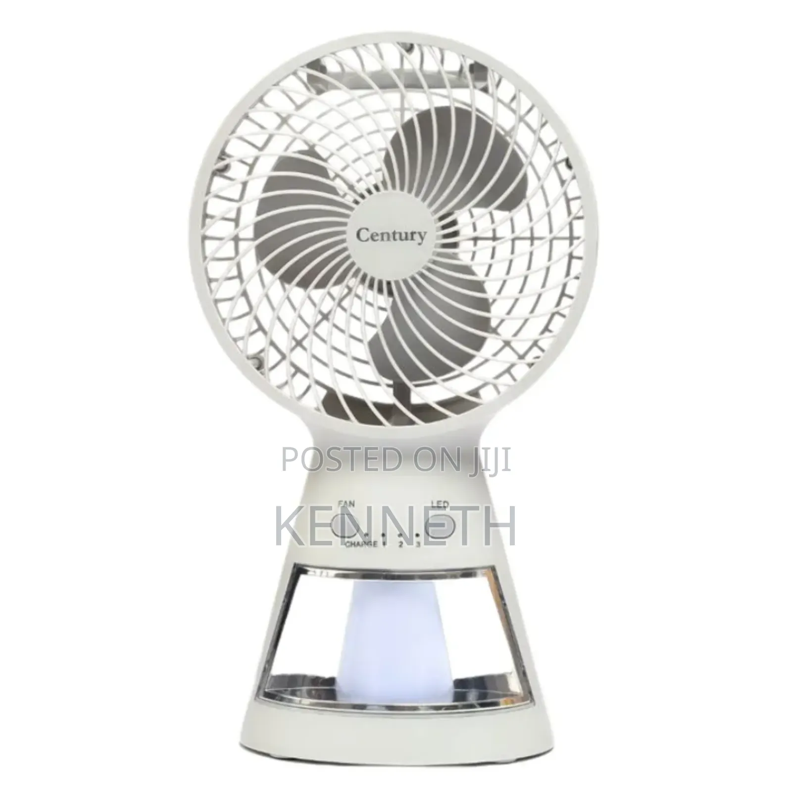 Century 8" Rechargeable Table Fan With Led Light in Karu - Home Appliances, Kenneth | Jiji.ng