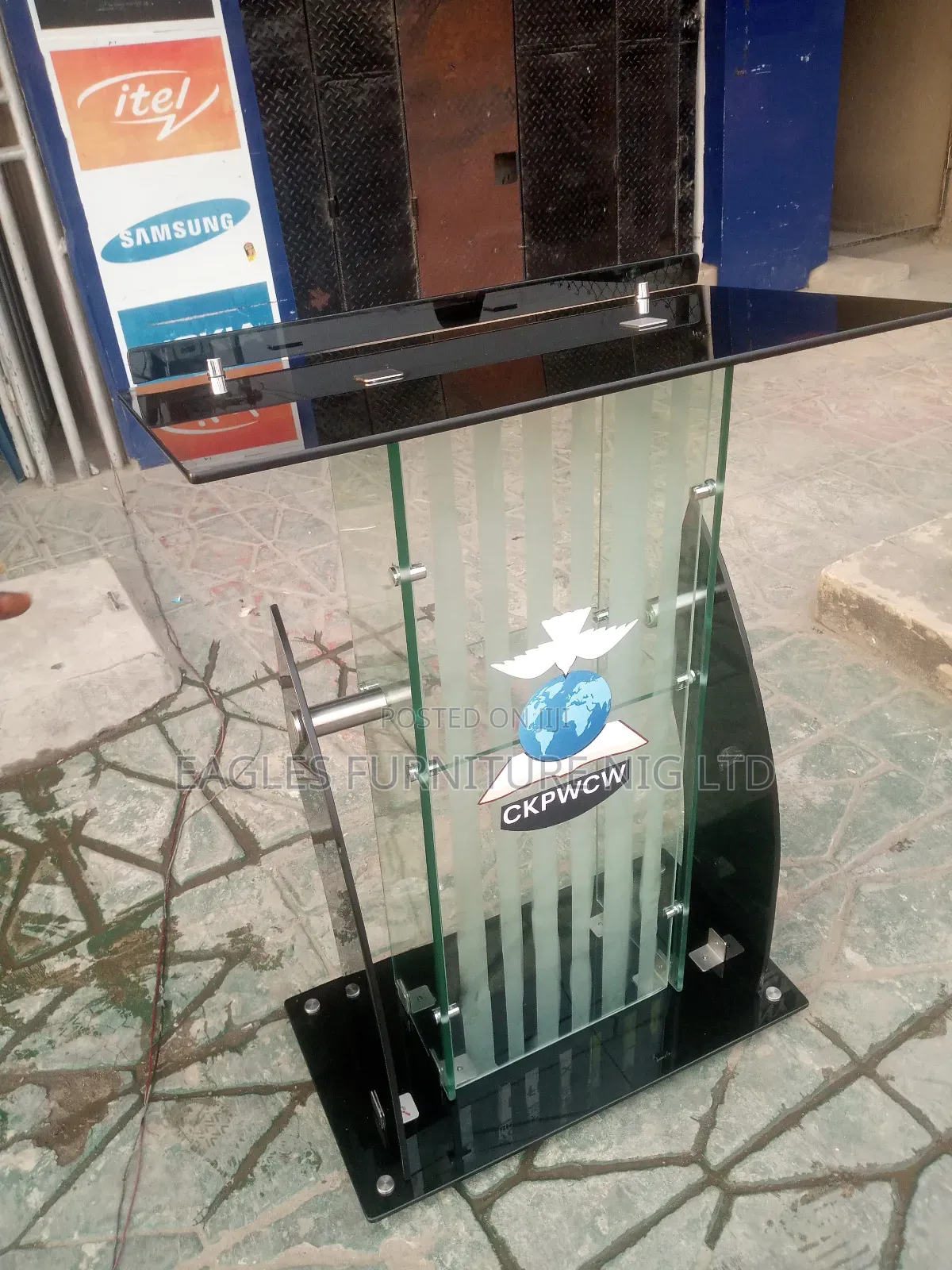 Quality Tampered Glass Church Pulpit in Ogba - Furniture, Eagle's ...