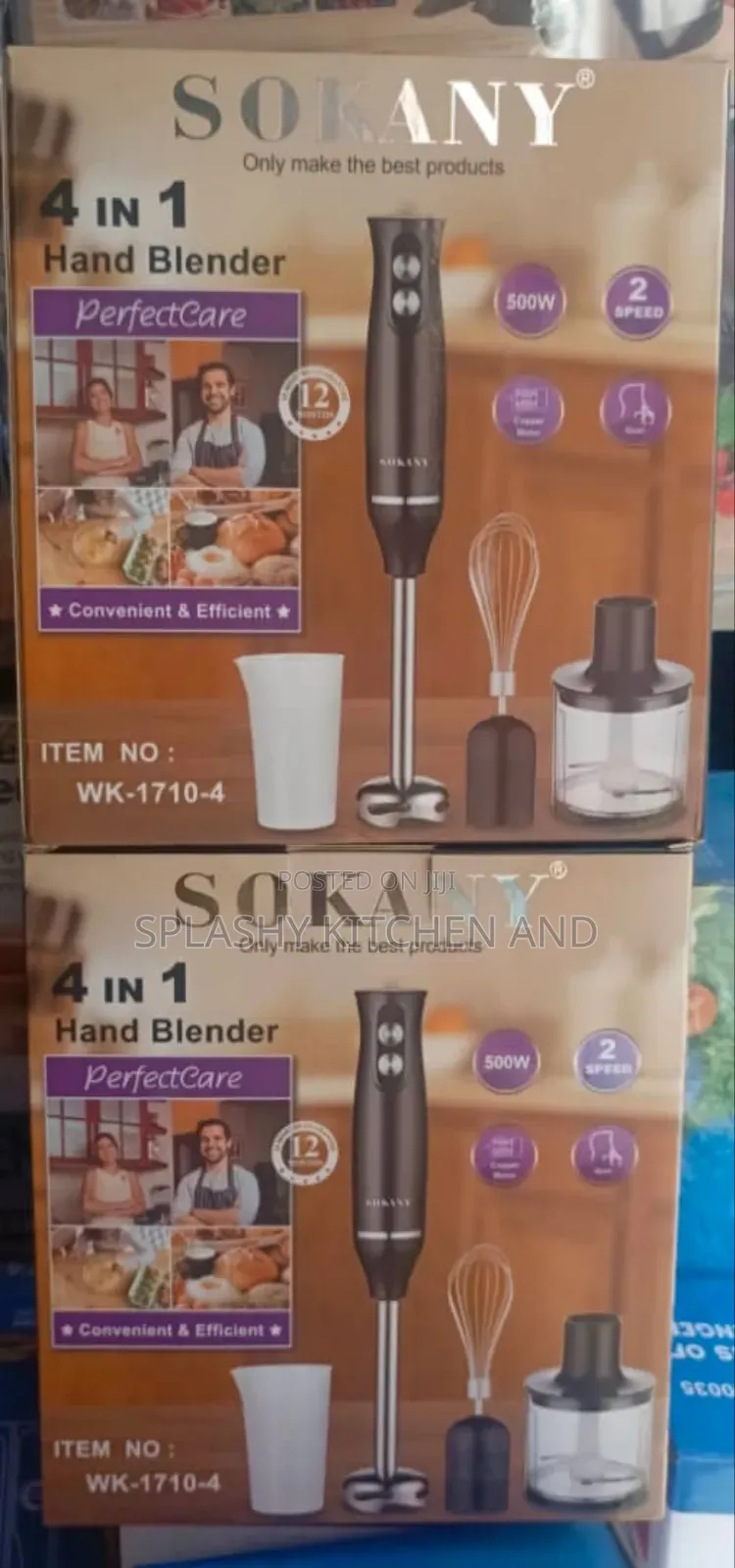 Sokany 4 in 1 Hand Blender - Electric Hand Stick Blender in Lagos ...