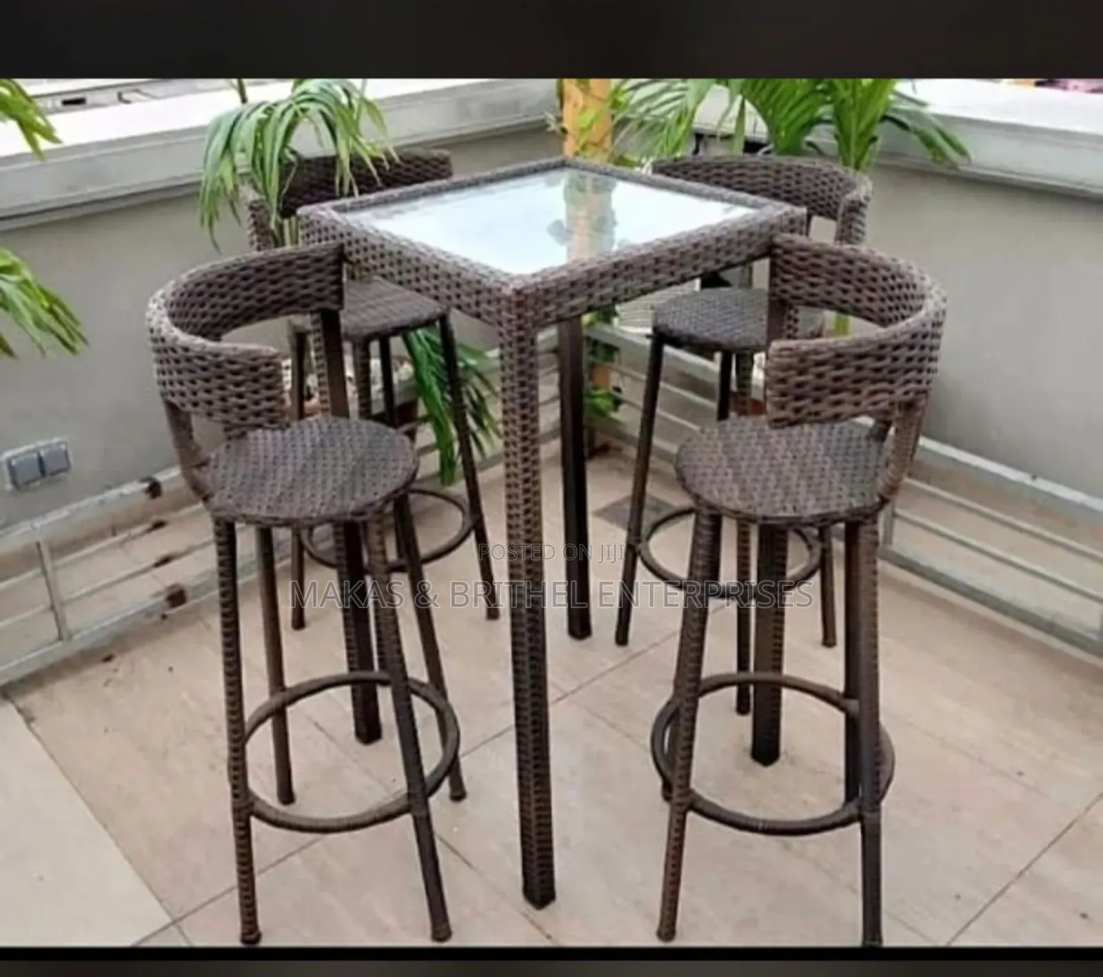 Outdoors Rattan Chairs With High Stools in Ajah - Furniture, Makas ...