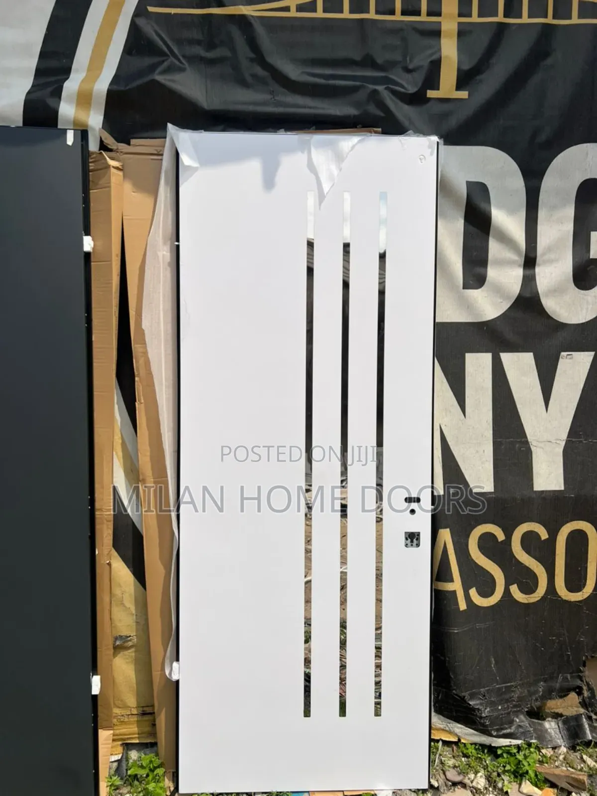 White 3ft By 8ft Extra Height Israeli Security Door in Lagos Island ...