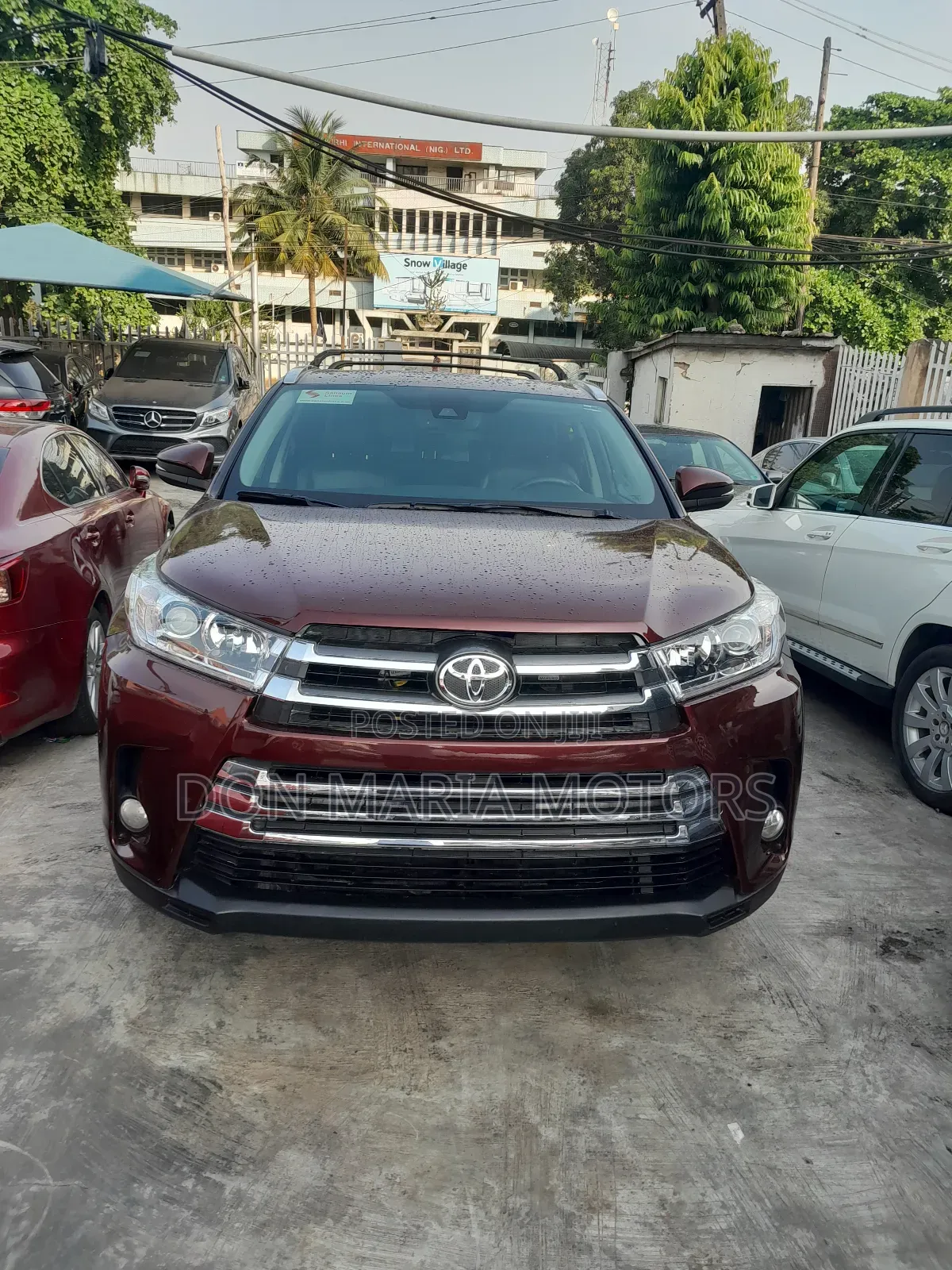 Toyota Highlander Hybrid XLE (3.5L 6cyl) 2017 Maroon in Ogba - Cars ...