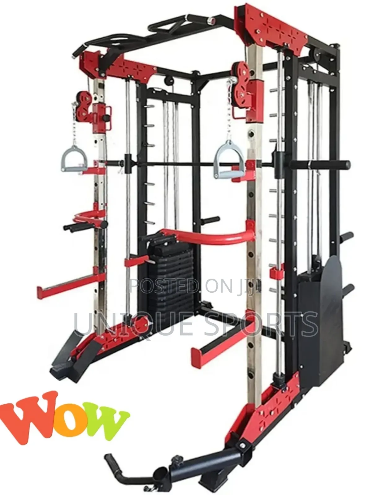 Multi- Functional Power Rack With Smith Machine and Cable System in ...