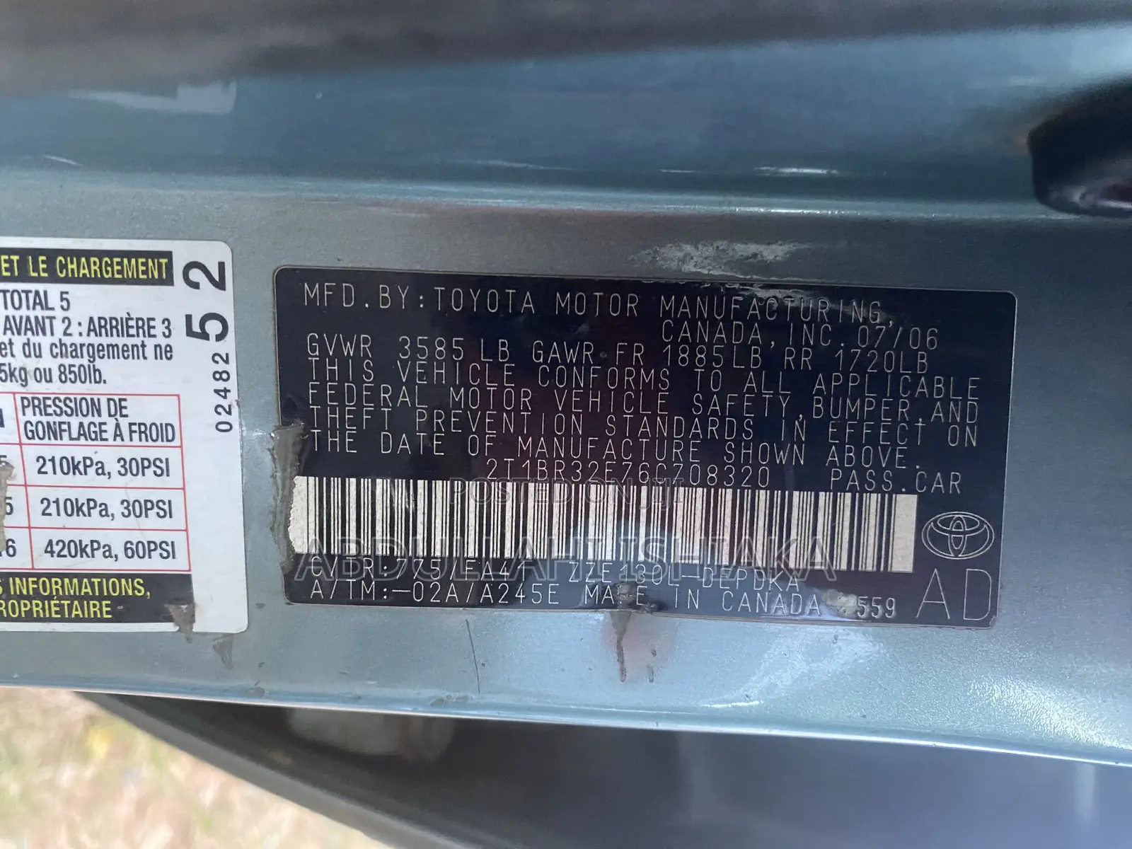 Toyota Corolla CE 2006 Teal in Central Business District - Cars ...