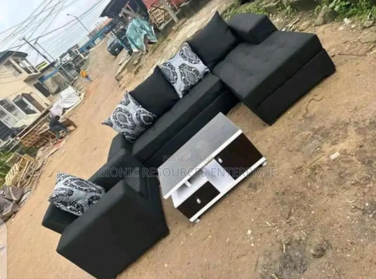 L Shape Chairs With Locally Made Center Table for sale - Bionic ...