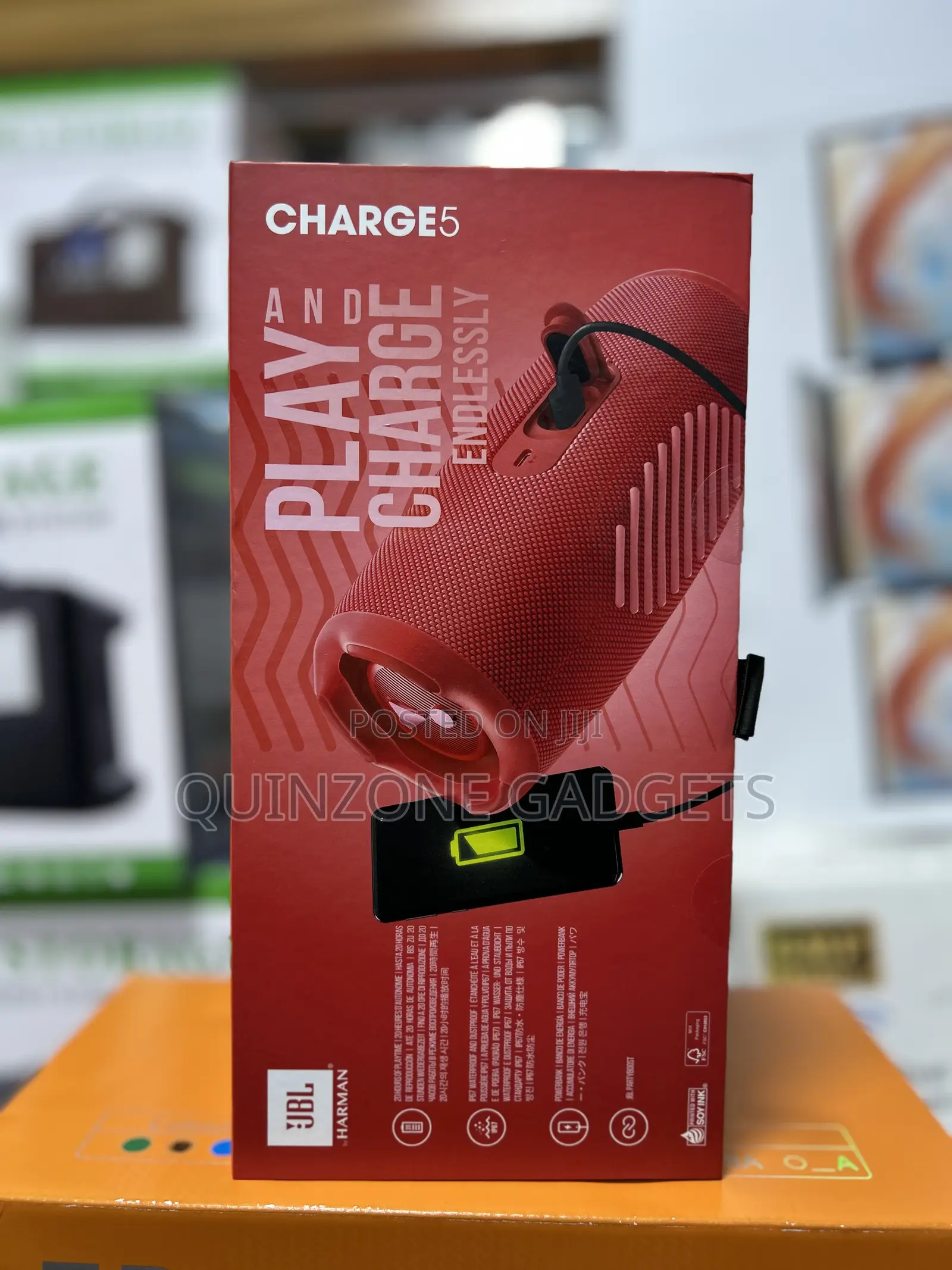 JBL Original Charge 5 Bluetooth Speaker in Ikeja - Audio & Music Equipment, Quinzone Gadgets ...