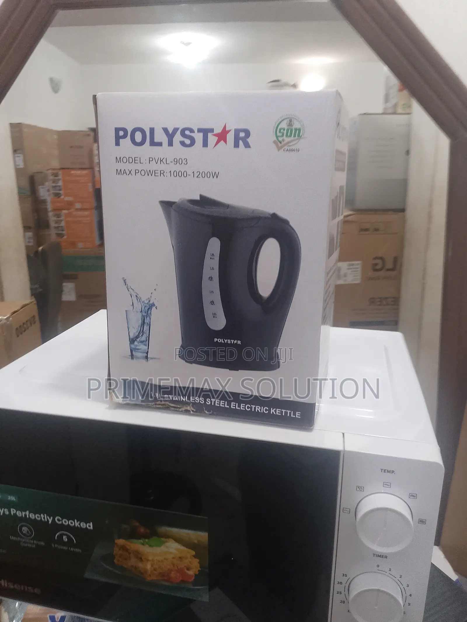 Polystar PVKL-903 Electric Kettle: Cordless Capacity With Lid Design ...